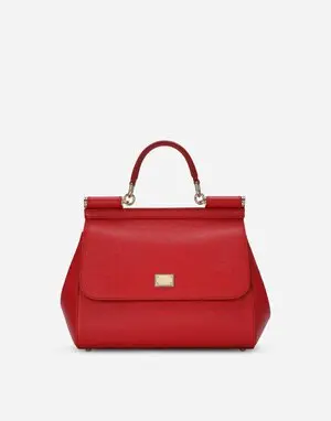 Dolce & Gabbana Large Sicily Handbag - Red