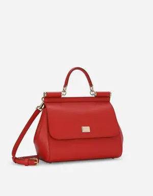 Dolce & Gabbana Large Sicily Handbag - Red