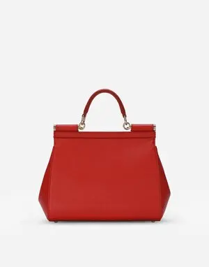 Dolce & Gabbana Large Sicily Handbag - Red