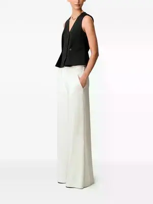 Claudie Pierlot Wide Leg Gathered Trousers