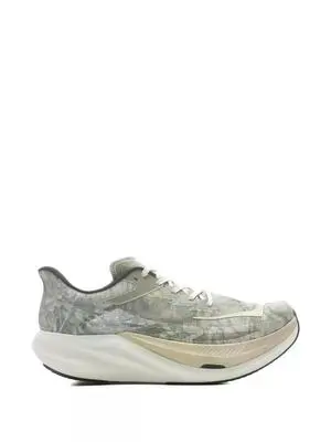 HOKA® X John Elliott Rocket X 3 Spray-pattern Sneakers - Green