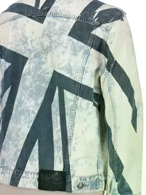 John Richmond Distressed Flag Print Jacket