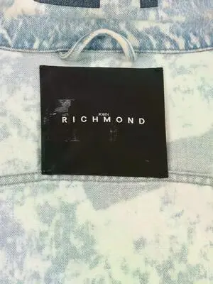 John Richmond Distressed Flag Print Jacket