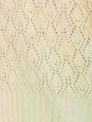 ANIYE BY Cut-out Diamond Pattern Sweater - Neutrals
