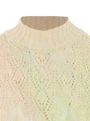 ANIYE BY Cut-out Diamond Pattern Sweater - Neutrals