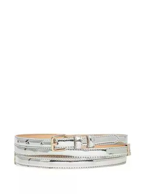 Guess Arnela Logo-buckle Belt - Silver