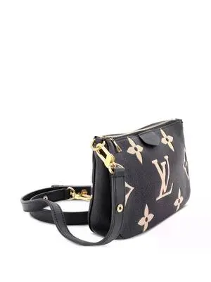 LOUIS VUITTON Multi Pochette Accessoires Bicolor Monogram Empreinte Giant Crossbody Bag - Black