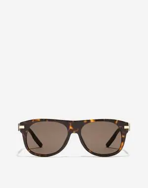 Dolce & Gabbana Metal Plaque Sunglasses - Brown