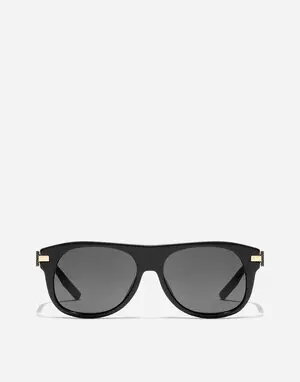 Dolce & Gabbana Metal Plaque Sunglasses - Black