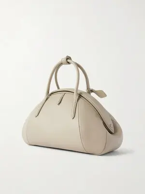 Alaïa Leather Shoulder Bag - Gray