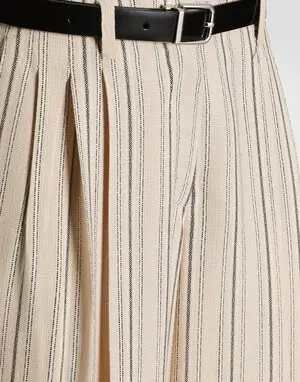 Dolce & Gabbana Pinstripe Wide Leg Trousers