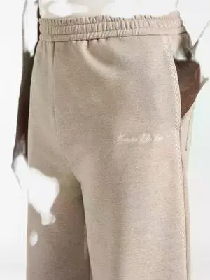 Manière De Voir Maniere De Voir Wide-leg Track Pants With Contrast Whipstitch Detail
