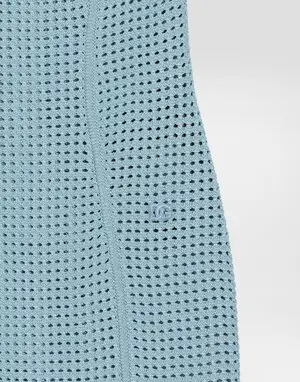 Dolce & Gabbana Openwork Knit Bustier Dress