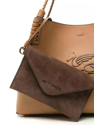 Etro Braided-handle Shoulder Bag - Neutrals