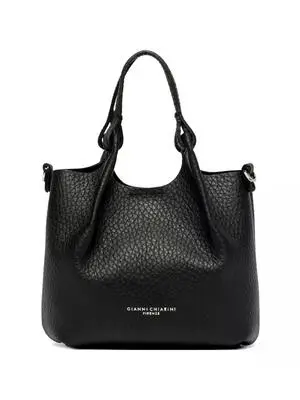 GIANNI CHIARINI Dua Leather Shoulder Bag - Black