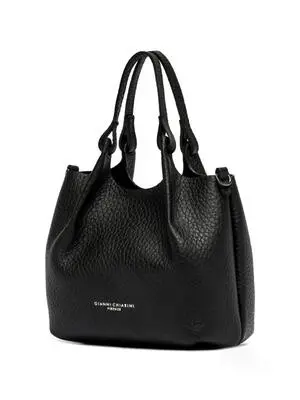 GIANNI CHIARINI Dua Leather Shoulder Bag - Black