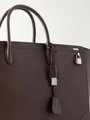 Dunhill Century 45 Patina-leather Weekend Bag