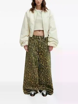 A BATHING APE Logo Print Cropped T-shirt