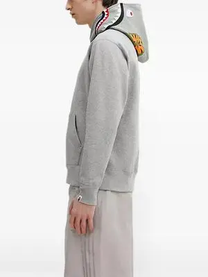 A BATHING APE Shark-print Cotton Hoodie
