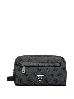 Guess Milano Logo-detail Wash Bag - Black