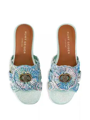 Kurt Geiger Woven Eagle Head Sandals