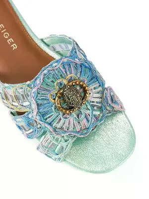 Kurt Geiger Woven Eagle Head Sandals