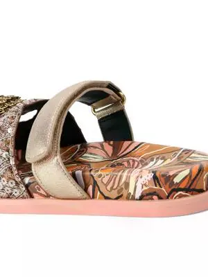 Kurt Geiger Eagle Sequin Cut-out Sandals - Neutrals