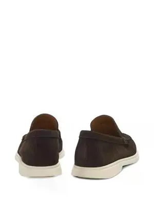 BOSS Suede Stitched Loafers