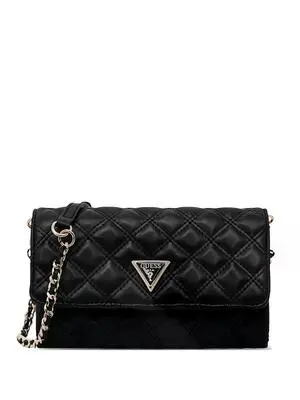 Guess Quilted Cross Body Bag With Chain
