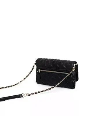 Guess Quilted Cross Body Bag With Chain