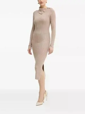 Guess Cable-knit Midi Dress - Neutrals