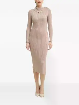 Guess Cable-knit Midi Dress - Neutrals