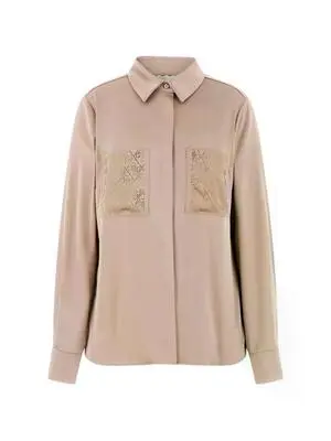 Guess Patch-pocket Shirt - Neutrals