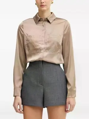 Guess Patch-pocket Shirt - Neutrals
