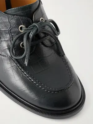 Bally Saule Croc-effect Leather Pumps