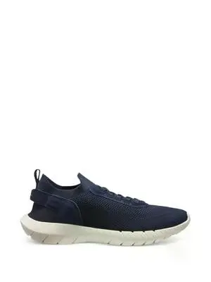 BOSS Motion Panelled Mesh Sneakers - Blue