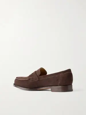 Grenson Epsom Suede Penny Loafers