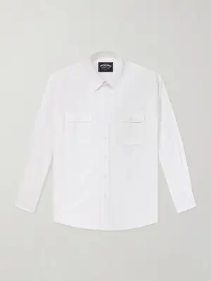 FRIZMWORKS Typewriter Cotton Shirt - Neutrals