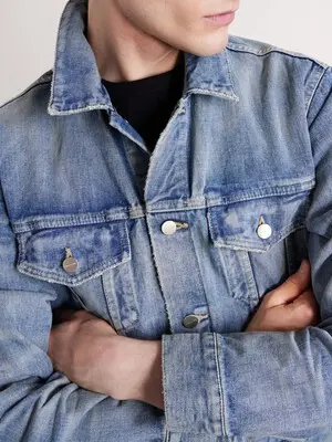 Fear Of God Denim Trucker Jacket - Blue