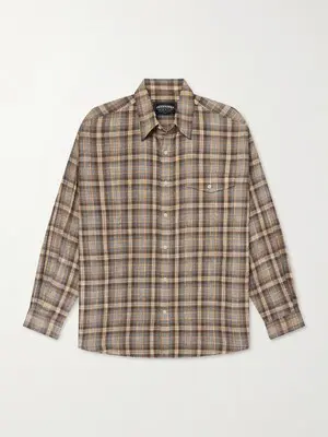 FRIZMWORKS Checked Woven Shirt - Brown