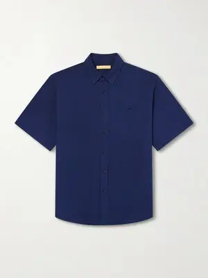 FRIZMWORKS Cotton-seersucker Shirt - Blue