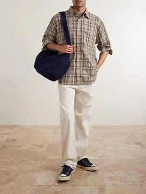 FRIZMWORKS Sashiko Denim Messenger Bag