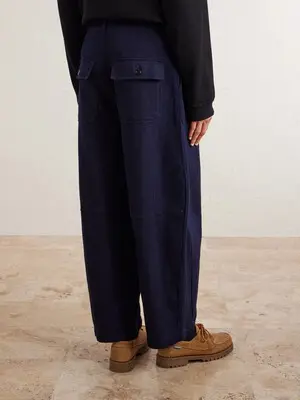 FRIZMWORKS Wide-leg Sashiko Jeans
