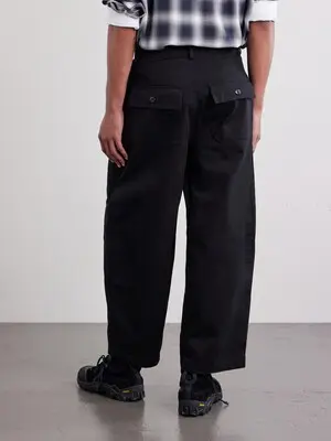 FRIZMWORKS Wide-leg Cotton-twill Trousers
