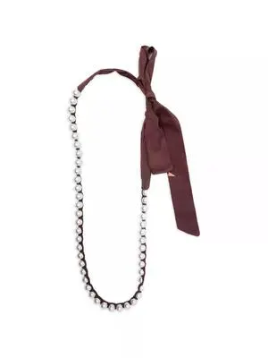 FORTE_FORTE Beaded Necklace Red