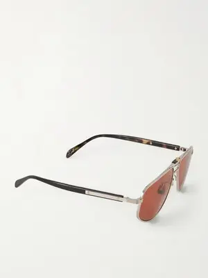 Brunello Cucinelli Aviator-style Titanium Sunglasses