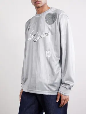 Acne Studios Erwin Logo-detailed Jersey Long-sleeve T-shirt - Gray