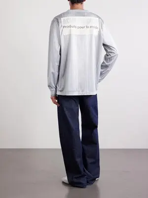 Acne Studios Erwin Logo-detailed Jersey Long-sleeve T-shirt - Gray