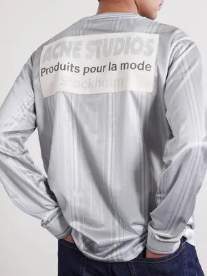 Acne Studios Erwin Logo-detailed Jersey Long-sleeve T-shirt - Gray