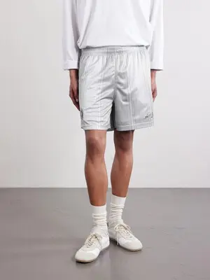 Acne Studios Ronso Sport Straight-leg Logo-print Jersey Shorts - Gray